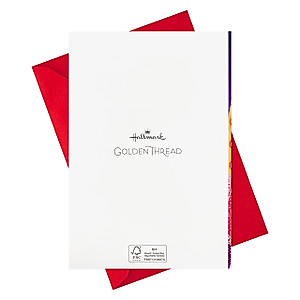 Hallmark Golden Thread Diwali Card Assortment, Happy Diwali (16 Cards with Envelopes)