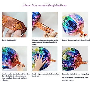 Vurxanqo Disco Party Decor，Disco Ball Balloons，70s 80s 90s Theme Party Decor，Silver Backdrop Curtain，Silver Fringe Sequin Backdrops，Bachelorette B'day Iridescent Streamers Party Decor，Silver，Gold