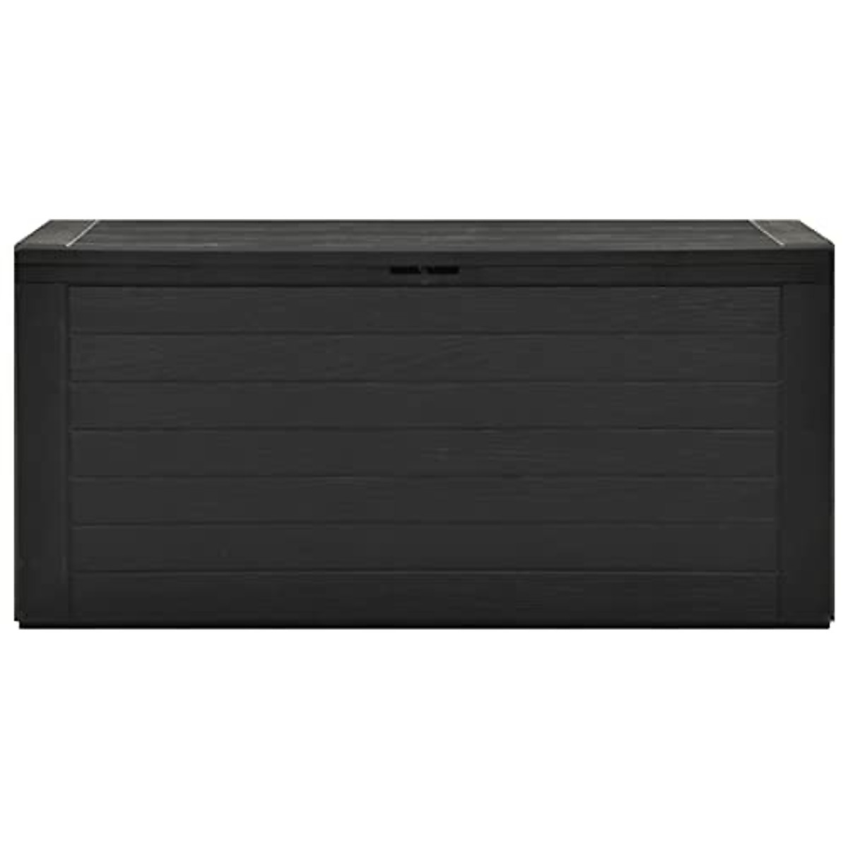 Tidyard Patio Storage Box Anthracite Storage Container Deck Box Tool Organization Toolbox for Garden Terraca Indoor Ourdoor Use 45.7in x 17.3in x 21.7in