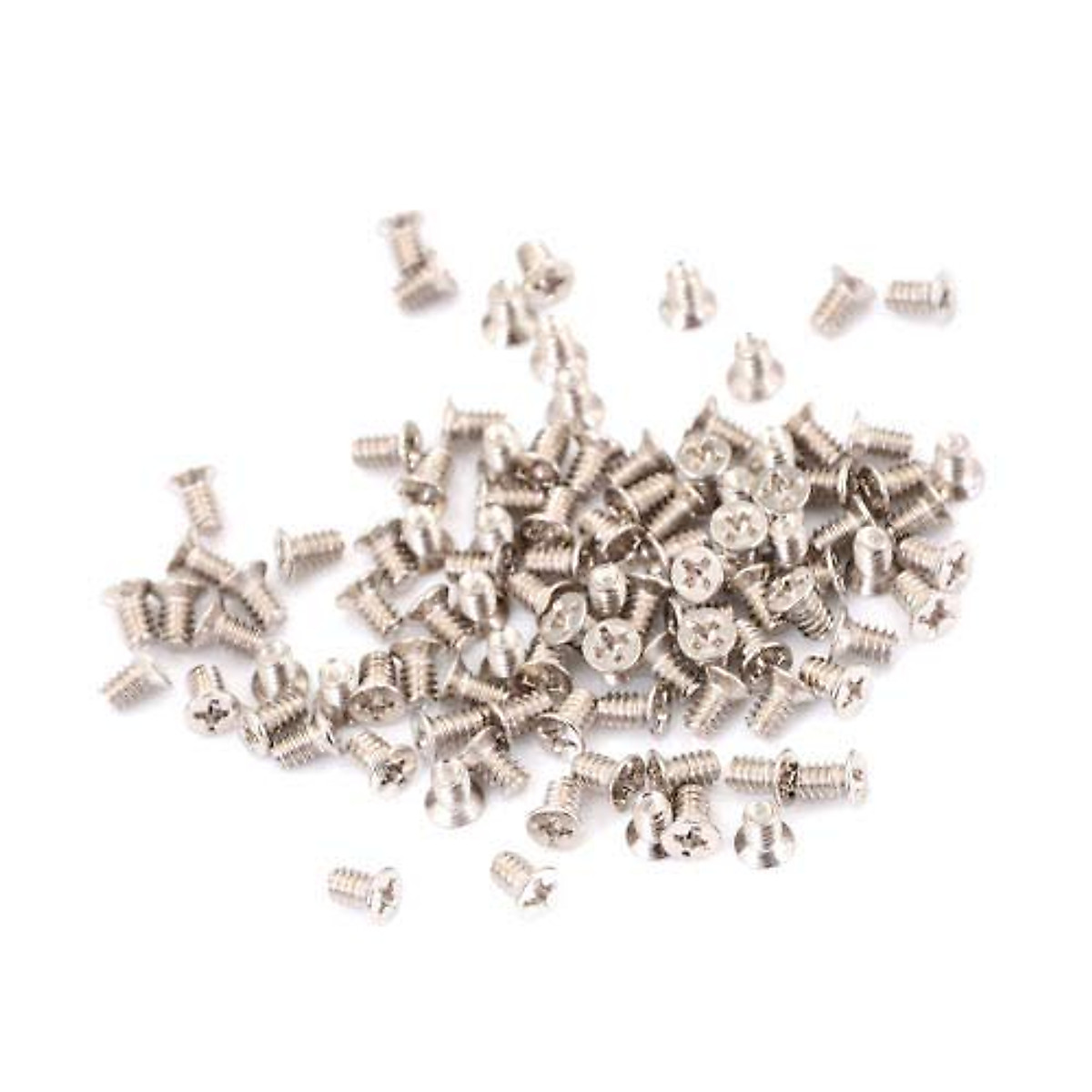 Ochoos PC Case 326mm Hard Drive HDD Caddy Hot Swap Server Tray Mount Screw Flat Countersunk Head DIY Computer C 100pcs - (Color: Silver)