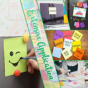 Geyee 100 Pads Sticky Notes 1.5 x 2 Inch 10 Colors Self Stick Small Sticky Notes for School Office Classroom Home Meeting Supplies, 100 Sheets/Pad, Total 10000 Sheets