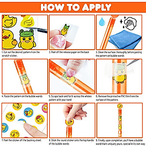 60PCS Duck Party Favors 12PCS DIY Bubble Wands 48PCS Stickers for Goodie Bag Fillers Pinata Stuffers, Mini Bubble Bulk Birthday Party Supplies Gifts Class Prizes for Toddlers Boys Girls