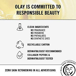 Olay Regenerist Collagen Peptide 24 Face Moisturizer Cream with Niacinamide for Firmer Skin, Anti-Wrinkle Fragrance-Free 1.7 oz, Includes Olay Whip Travel Size for Dry Skin