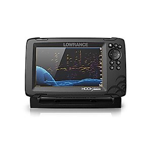 Lowrance HOOK Reveal 7x TripleShot - 7-inch Fish Finder with TripleShot Transducer, GPS Plotter (Renewed)