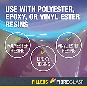 Fibre Glast Fiberglass Microspheres – Bond Putty & Whipped Filler Paste for Surface Repairs – Car, Auto, Boat & Forged Parts - Mix with Epoxy, Vinyl Ester, or Polyester Resin, Dries Clear, 4 Oz