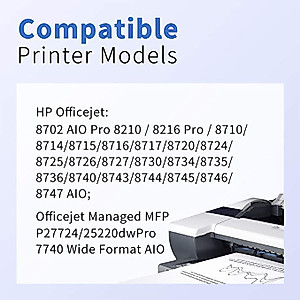 myCartridge 952XL Ink Cartridges Replacement for HP 952XL Ink Cartridges Combo Pack (Black, Cyan, Magenta, Yellow, 4-Pack) Works with Officejet Pro 8710 8720 7740 7720 Printer