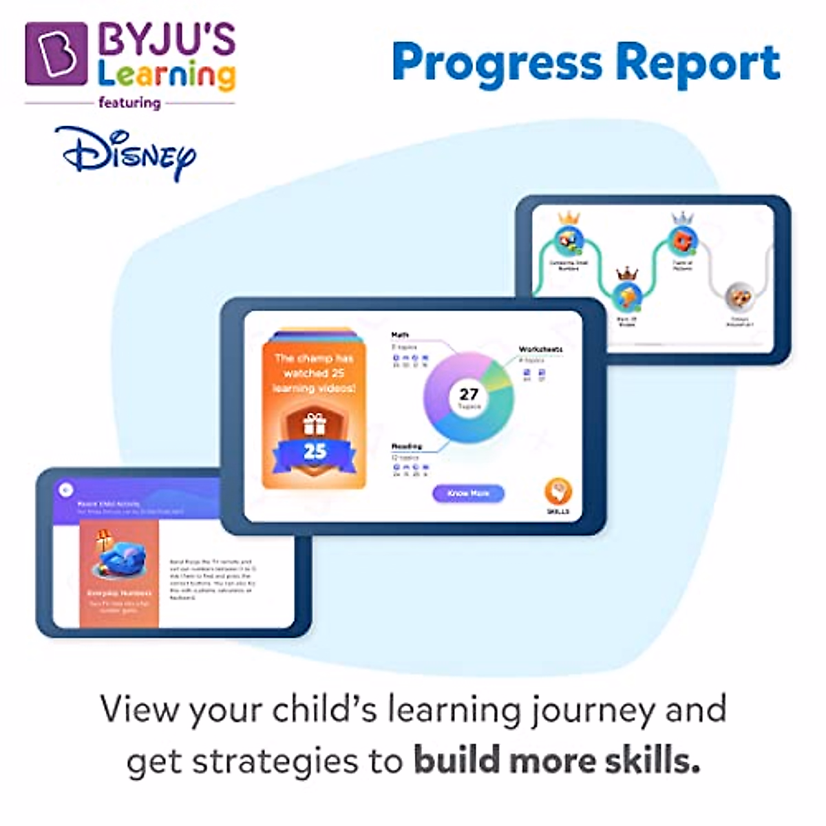 BYJU'S Magic Workbooks: Disney Pre-K Math, Language & Reading - Ages 3-5 - Includes Disney & Pixar Characters - for Boys & Girls - Works with iPad & Fire Tables (Osmo Base Required)