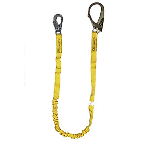 Guardian Fall Protection 11201 IS-72R 6-Foot Internal Shock Lanyard with Rebar Hook