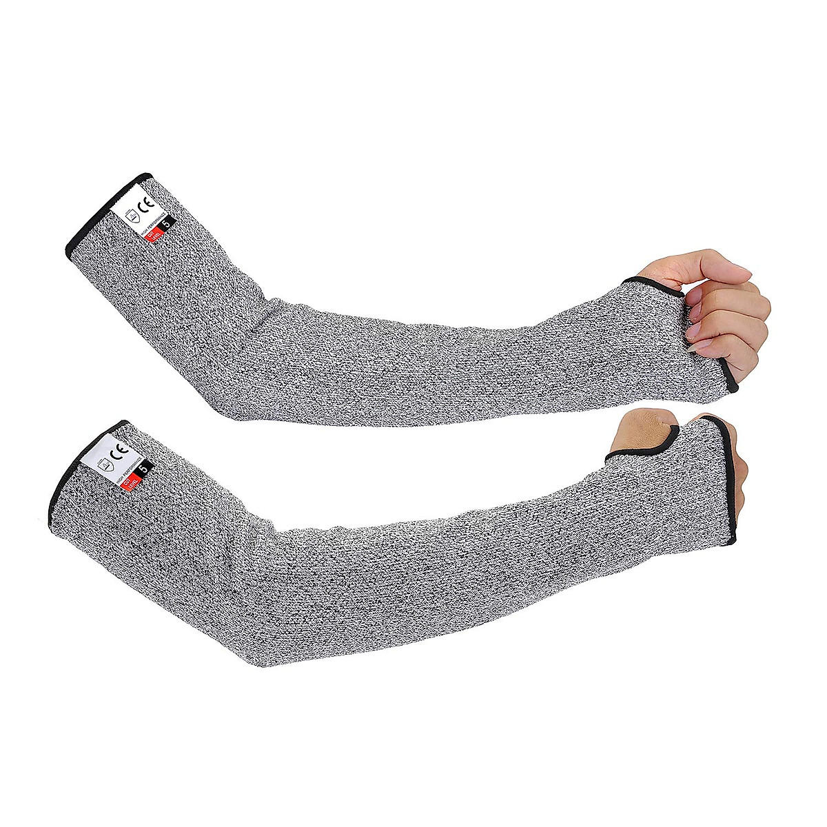 Cut Resistant Sleeves,Breathable Arm Protectors for Thin Skin and Bruising,18 inch Safety Gardening Sleeve with Thumb Hole,Sleeves to Cover Arms for Men Women on Garden fixing Work