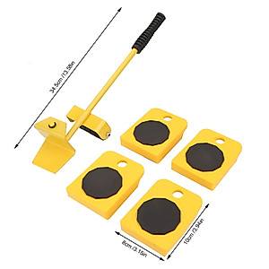 Furniture Transport Set Lifter Moving Plate, 150KG Capacity Transport Moving Plate Smoothing Scroll Wheel, Compact Size for Carrying Heavy Objects