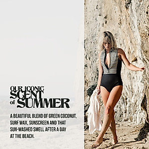 PIRETTE Fragrance Oil, Women’s Beach Inspired Perfume Oil, Notes of Fresh Coconut, Surf Wax & Sunscreen, 0.5 Fl Oz