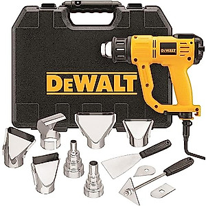 DEWALT Heat Gun with LCD Display & Hard Case/Accessory Kit (D26960K) , Yellow