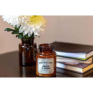 Paddywax Apothecary Artisan Hand-Poured Scented Candle, 8-Ounce, Amber & Smoke