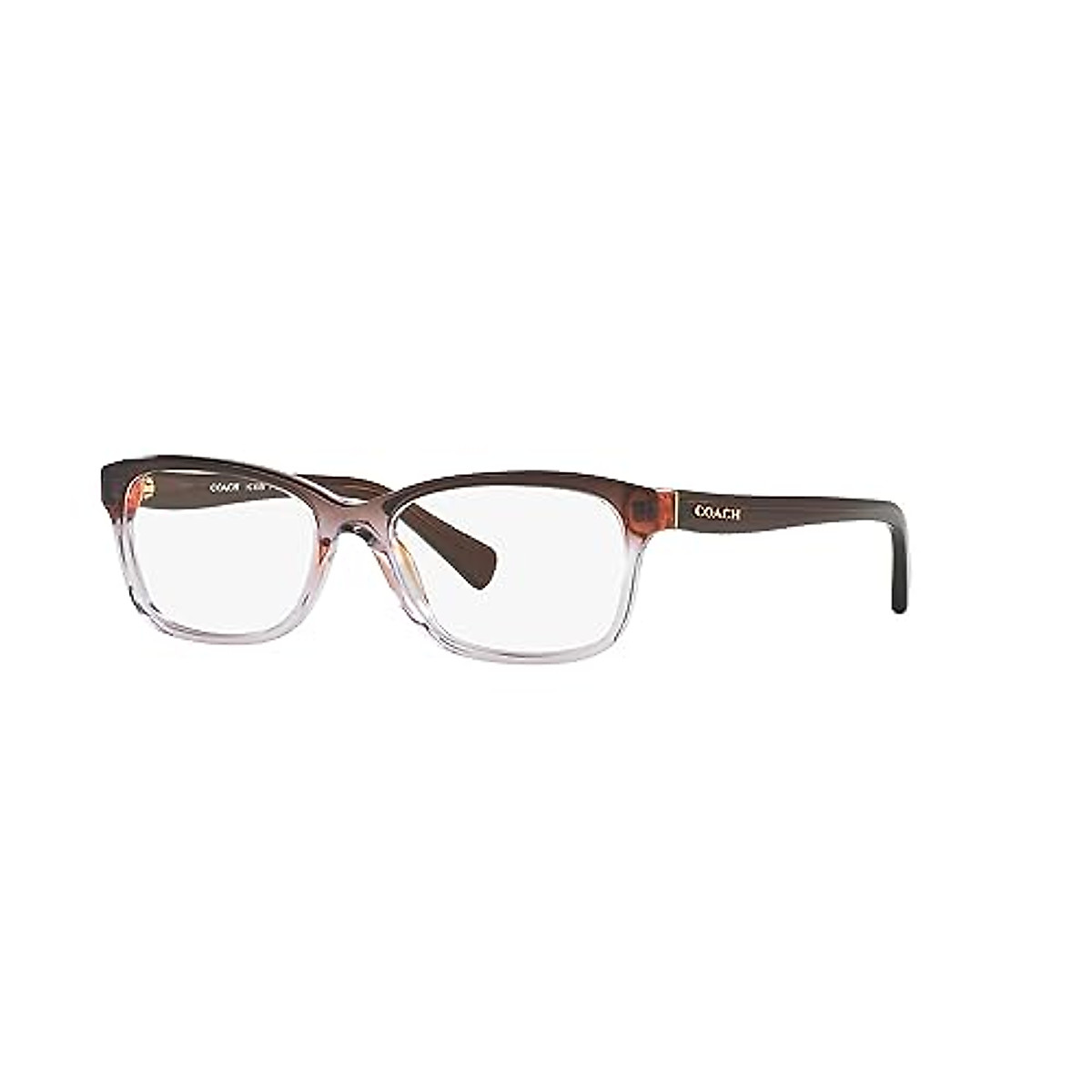 Coach HC6089 Prescription Eyewear Frames, Transparent Purple Gradient/Demo Lens, 51 mm