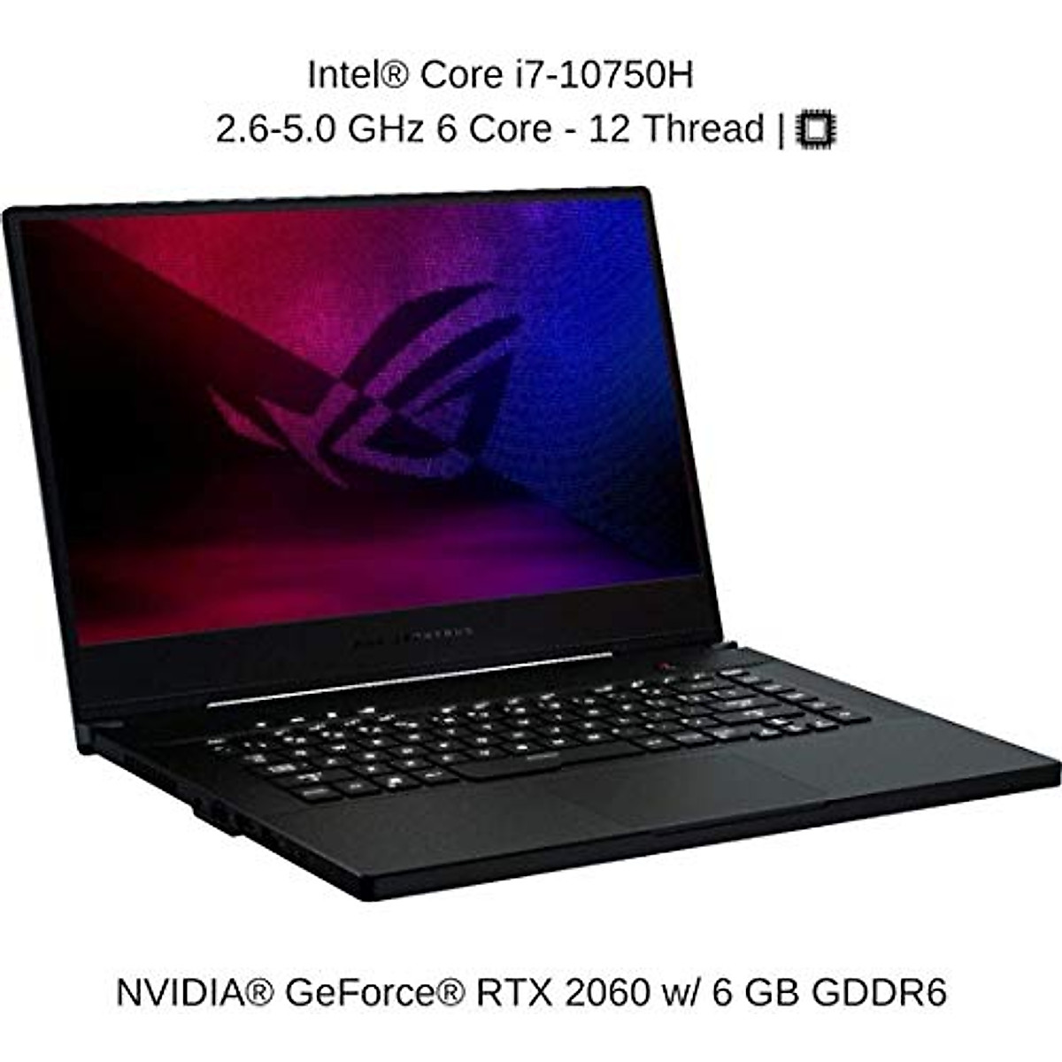 ASUS ROG Zephyrus M15/GU502LU-BI7N4 | 15.6" Gaming Laptop Intel Core i7-10750H | 16GB DDR4 3200/MHz, 512GB SSD | NVIDIA GeForce GTX 1660 Ti/6GB | Backlit Keyboard/Windows 10 Home