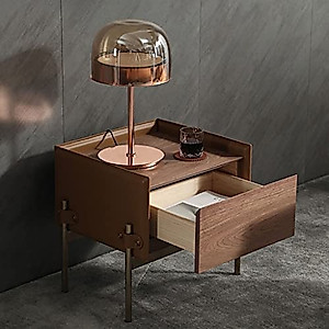 Bedside Table Wood Bedside Cabinet Storage Cabinet Modern Minimalist Storage Cabinet Living Room Bedroom Bedside Single Drawer Rack Small Cabinet Night Stand