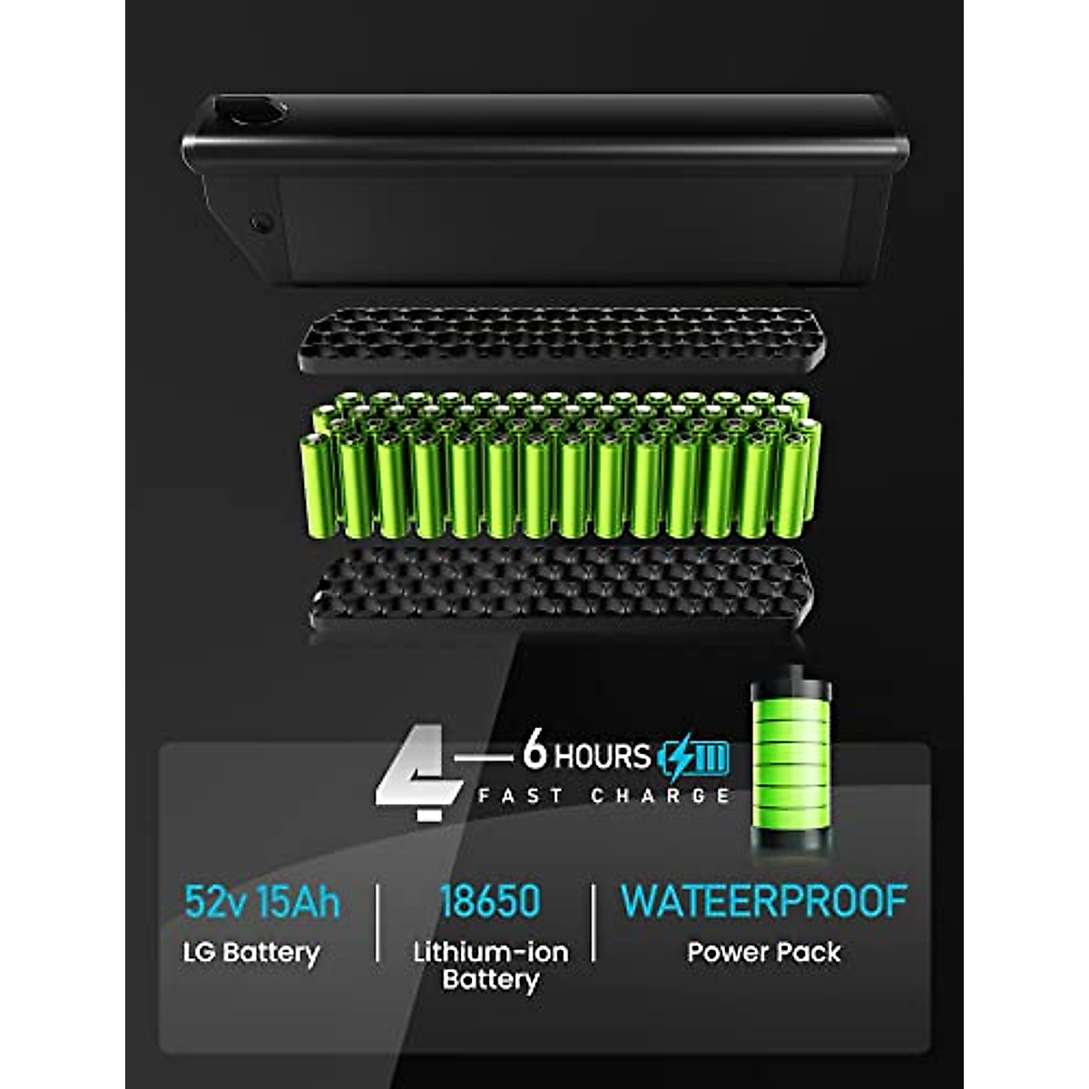 MAGICYCLE 750W Electric Bike for Adults 52V 15AH E Bike 26" Fat Tire Electric Bike 7 Speeds Cruiser Step-Thru Electric Mountain Bike - Midnight Blue