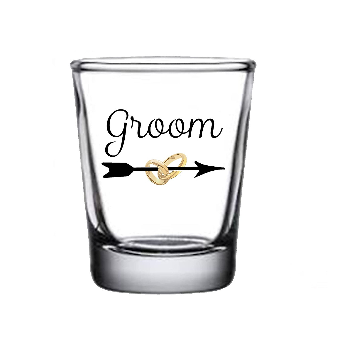 Rogue River Tactical Bride and Groom Shot Glass Set Gift For Husband Wife Newlywed Wedding Gift Set Novelty