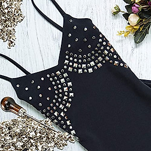 TUZAZO 500 Pieces 10 mm Square Pyramid Studs for Clothing Bag Leather Shoes Punk Rock Jewelry Craft, 4 Prong Metal Nailhead Studs Spikes Accessories with Awl (Silver)