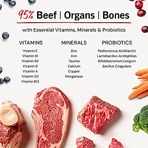 Stella & Chewy’s Freeze Dried Raw Dinner Patties – Grain Free Dog Food, Protein Rich Stella’s Super Beef Recipe – 14 oz Bag