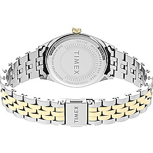 Timex Women's Waterbury Legacy Boyfriend 36mm Watch – Two-Tone Case & Dial with Stainless Steel Bracelet