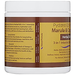 Pydana Collection Moisture LOC Kit | Intensive Moisturizer | Curl Definer | Scalp Treatment For Normal To Light Thinning | Natural Hair Products For Women With Vitamin E | 3 Piece Kit