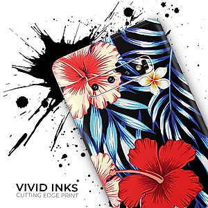 DesignSkinz Vivid Tropical Red Floral v1 Protective Vinyl Decal Wrap Skin Cover Compatible with The Samsung Galaxy S20 (Screen Trim & Back Glass Skin)