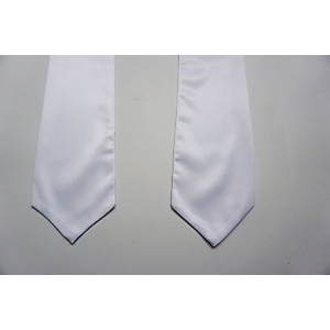 Grad Days Unisex Children Plain Graduation Stole 50'' Long White