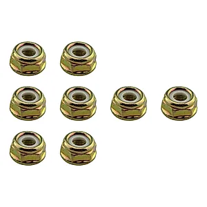 YHXiXi 8PCS M10x1.25 Universal Left Hand Thread Blade Nut, M10x1.25 Cord Trimmer Cutter Gear Head Blade Case Accessories Replacement for String Trimmer