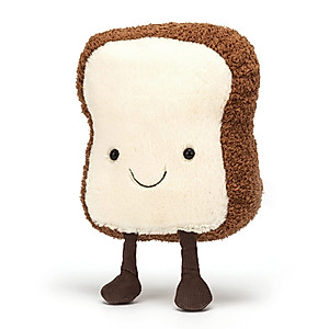 Jellycat Amuseables Toast Food Plush, Medium 11 inches
