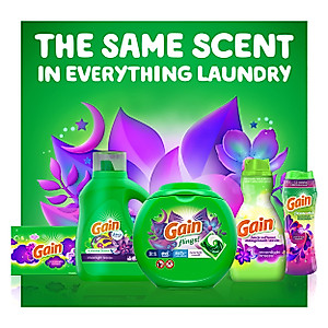 Gain Laundry Detergent Liquid Soap, Moonlight Breeze, 75 Fl Oz, Pack of 2