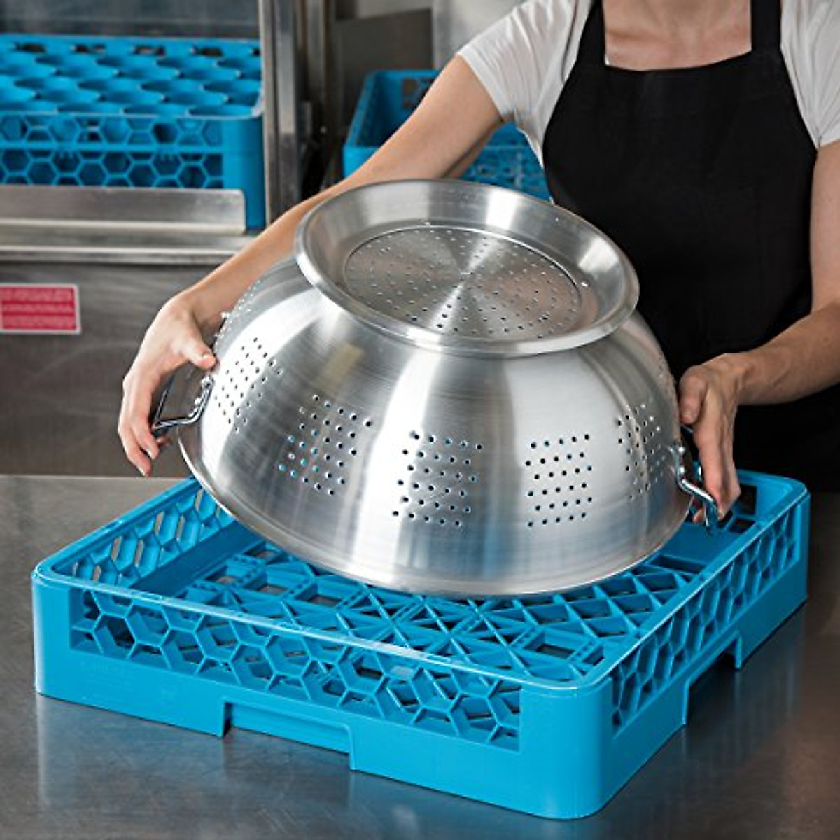 Carlisle FoodService Products RB14 OptiClean Bowl/Open Rack, Blue (Pack of 6)