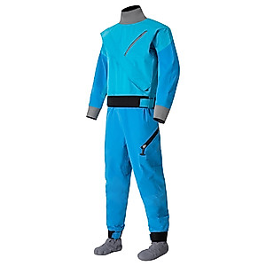 Dry Suits for Women in Cold Water Front Zip,Kayaking Equipment,Demanding Whitewater Paddling,Ocean Padding,Neoprene Diving,River Snorkeling (BLUE, XLS)