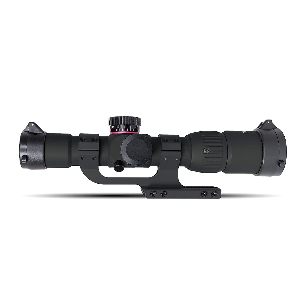 Monstrum G2 1-4x24 First Focal Plane FFP Rifle Scope | ZR300 H-Series Offset Scope Mount | Bundle