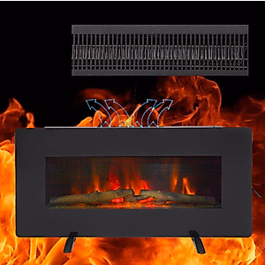 36 Inch Electric Fireplace, Ultra-Thin Recessed Wall Mounted Fireplace for Living Room/Bedroom with Remote Control, Adjustable Flame, 6H Timer, 1400W