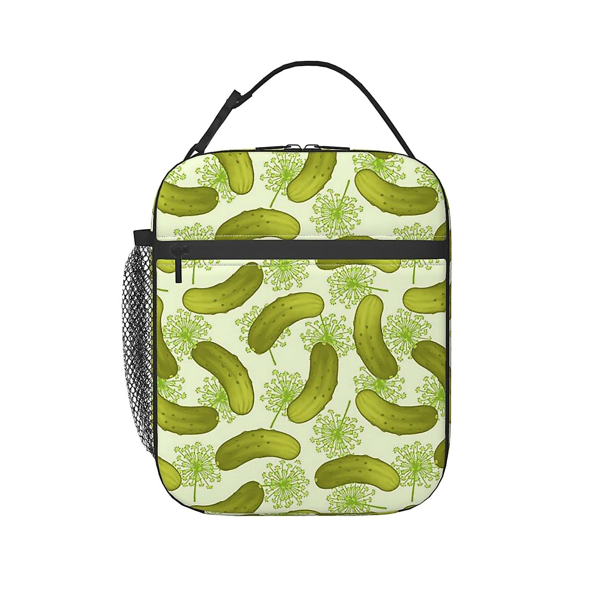 DICITNET Dill Pickles Lunch Box Reusable Insulated Lunch Bag Ladies Men's Lunch Box Suitable for Camping Office School