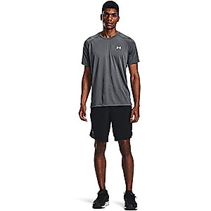 Under Armour Men's Launch Run 9-Inch Shorts , Black (001)/Reflective , Large