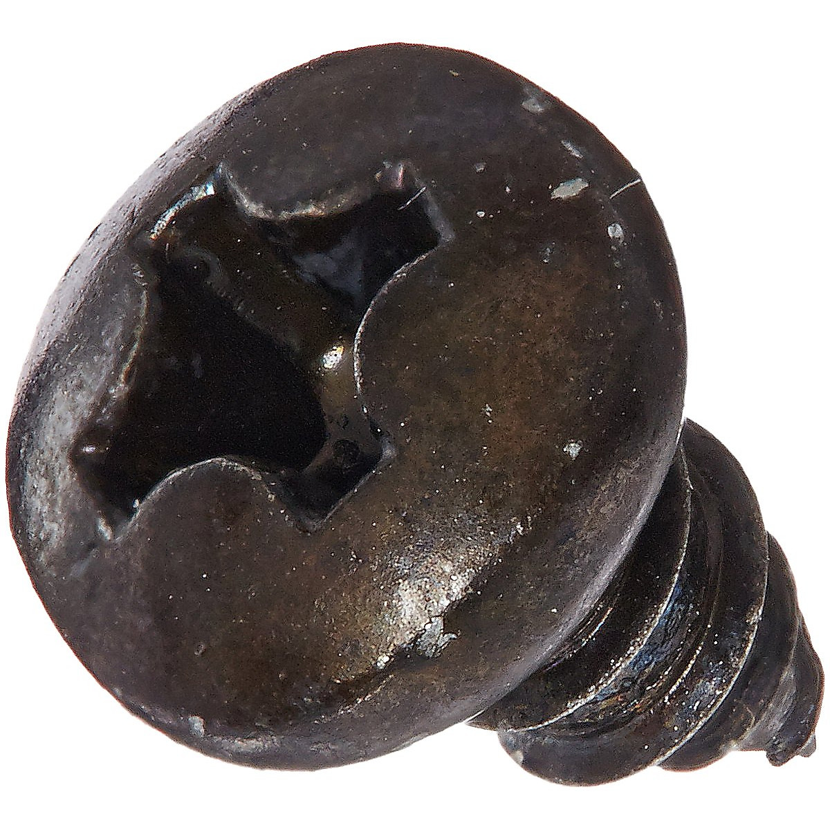 Small Parts 0604ABPPBZ Steel Sheet Metal Screw, Black Zinc Plated Finish, Pan Head, Phillips Drive, Type AB, #6-20 Thread Size, 1/4" Length (Pack of 100)