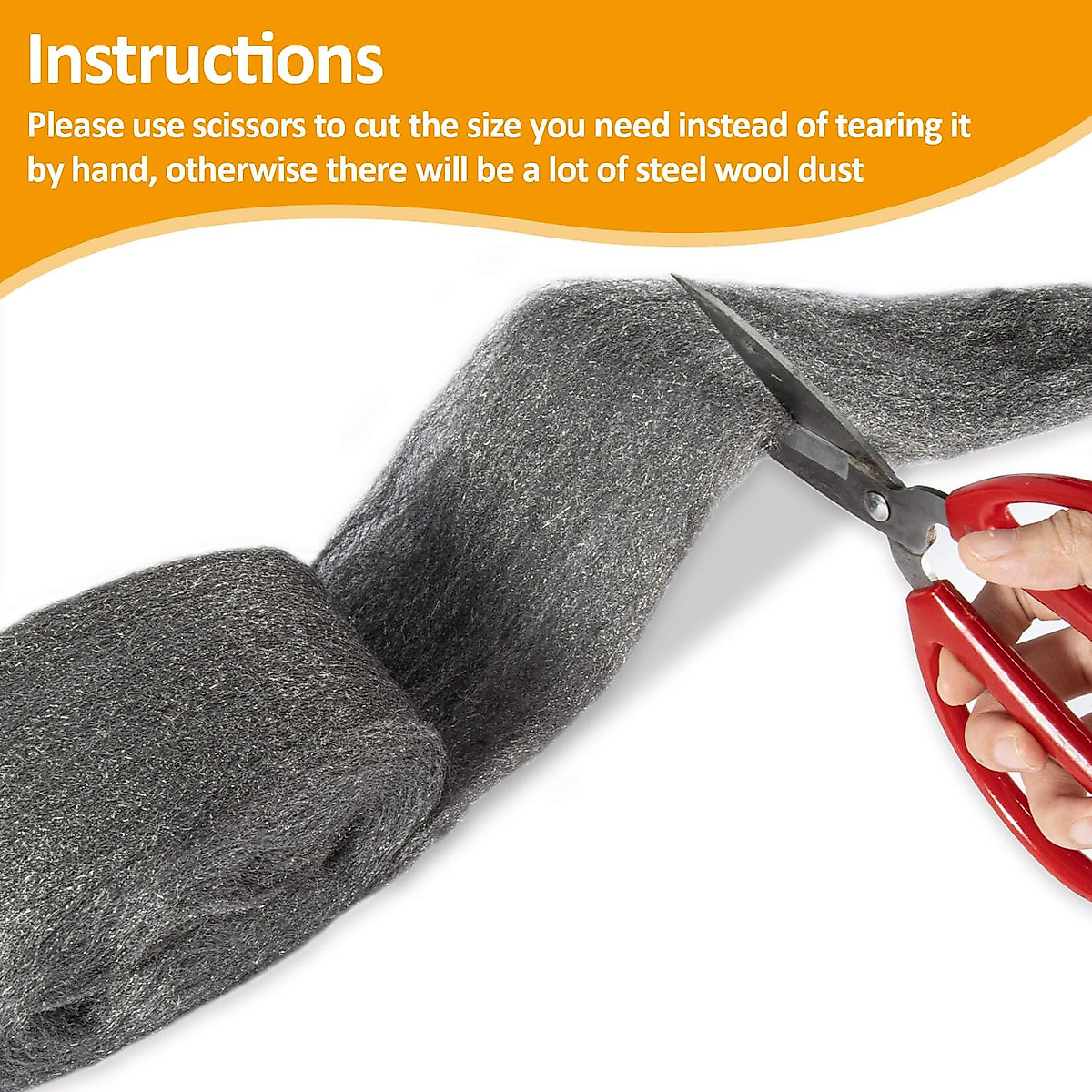 Sukh Steel Wool 0000 10oz(20ft) - 0000 Steel Wool for Glass Fine Steel Wool Pads for Chrome or Wood Polishing Weep Hole Covers for Brick Walls Fill Fabric Metal Fabric Pad Mice Control