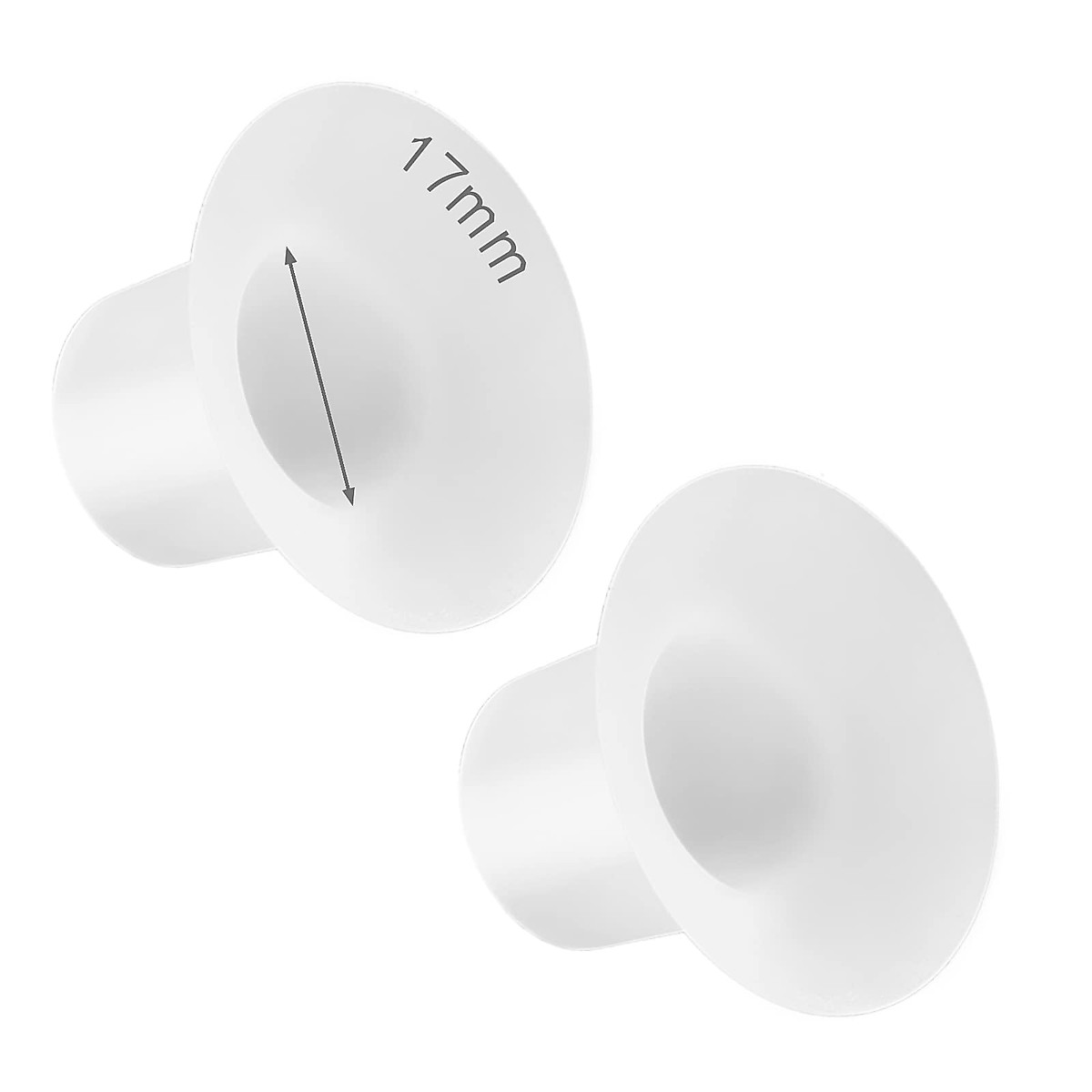 LOZAEVE 17mm Silicone Flange Insert, Reduce 24mm Flange Tunnel Down to 17mm, Medela, for Spectra, Momcozy S9 S10 S12 Pro, Paruu P10 R12 P3, kmaier, TSRETE, MomMed, NaNaLazy, NIRGU, Onlyeah, MomWills