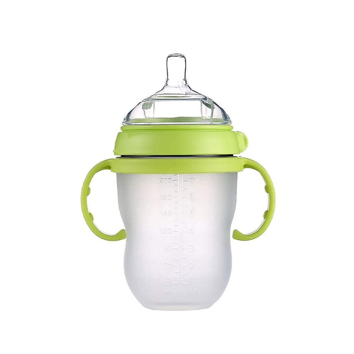 Bottle Handles Grip Compatible for Comotomo Baby Feeding Bottle (2 Count, Green)
