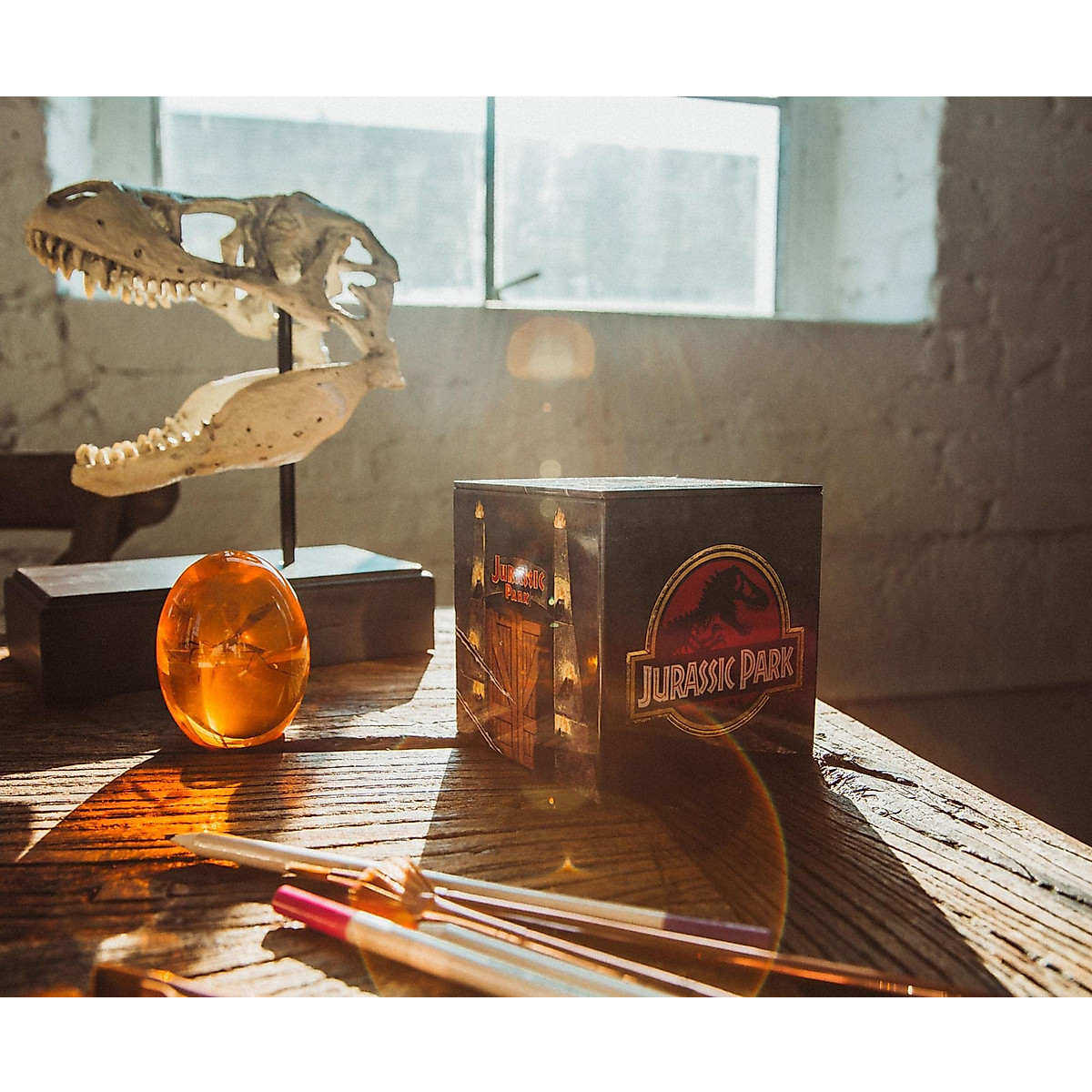 Jurassic Park Tin Storage Box Cube Organizer With Lid | 4 Inches