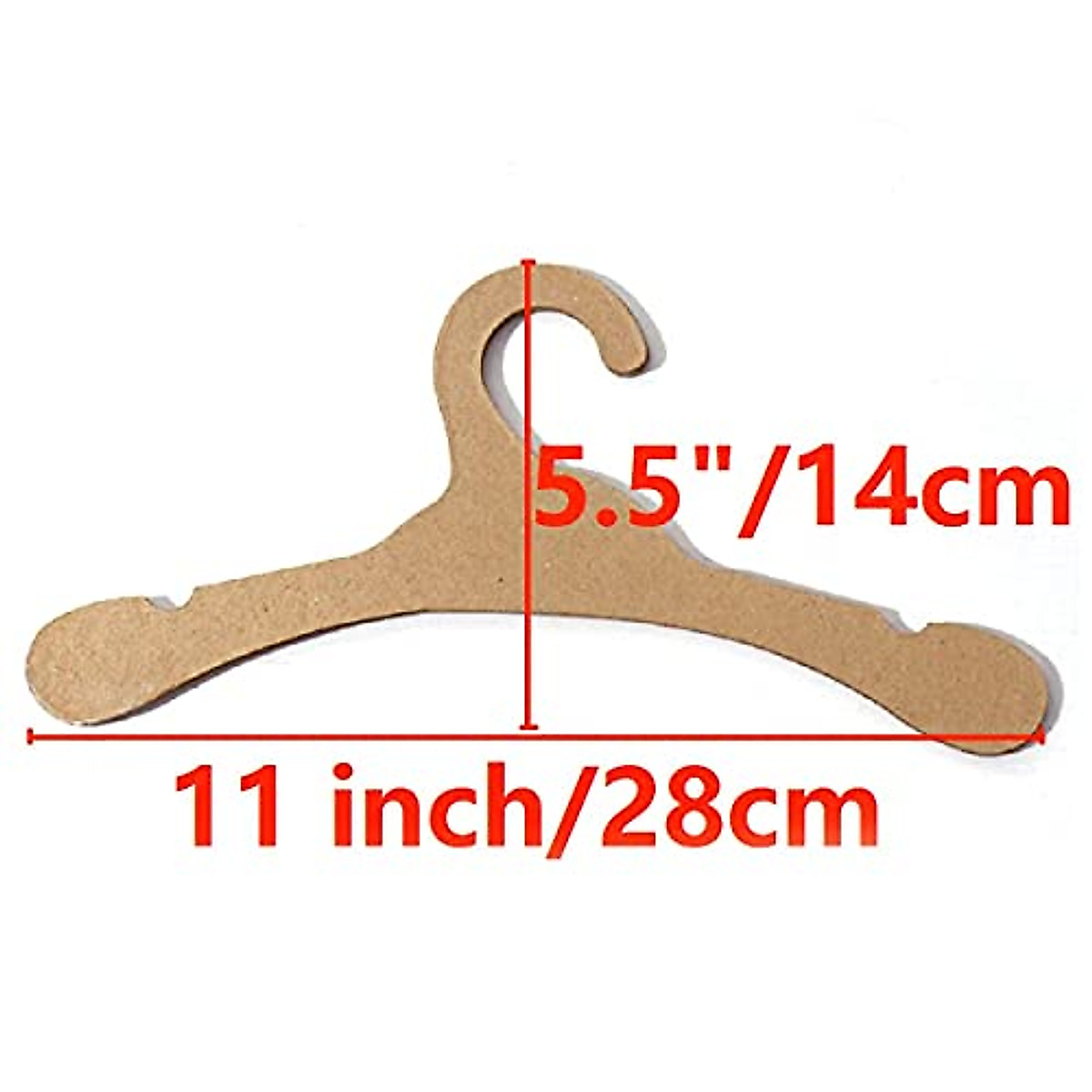 Goaup Baby Cardboard Hangers, Eco Friendly Recycled Paper Clothes Hanger for Kids Childrens (20 Pack)