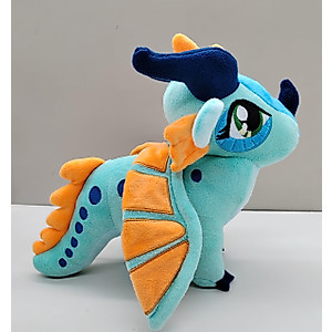 EASELR Wings of Fire Dragon Plush Toy Rainwing Dragon Stuffed Animals Pterosaur Plush Flying Dragon Pillow Plushies Gifts for Fans Kids Boys Girls