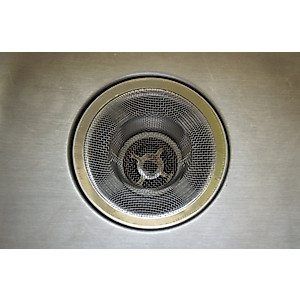 Mesh Sink Strainer, Prevents Sink Clogging From Food & Hair, Great for Stainless Steel Sinks, Set of 2