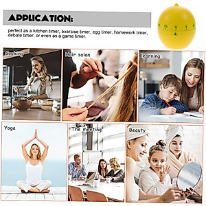 Yardenfun Timer Kitchen Countdown Clock Baking Reminder Kitchen Reminder Alarm Counters 60 Minutes Loud Alarm E Tool Kids Tools Kitchen Time Reminder Mechanical Plastic to Rotate Equipment