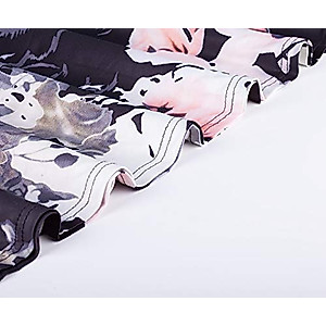 Lacavocor Womens Short Sleeve Maxi Dresses Empire Waist Long Dress, X-Large, B7