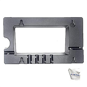 Yealink Wall Mount Bracket for Yealink T48 IP Phones Series, Global Teck Bundle with GTW Microfiber Cloth - Compatible with Yealink SIP-T48S, SIP-T48G, SIP-T48U IP Phone Models