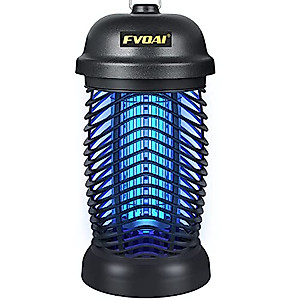 FVOAI Bug Zapper Outdoor, Electronic Mosquito Zapper Fly Zapper for Outdoor and Indoor (Black)