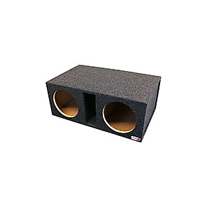 Bbox Dual Vented 15 Inch Subwoofer Enclosure - Pro Series Dual Vented SPL Car Subwoofer Boxes & Enclosures - Premium Subwoofer Box Improves Audio Quality, Sound & Bass - Nickel Finish Terminals